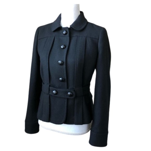 J. Crew | Jackets & Coats | Jcrew Norfolk Wool Jacket Blaze Black 2 ...